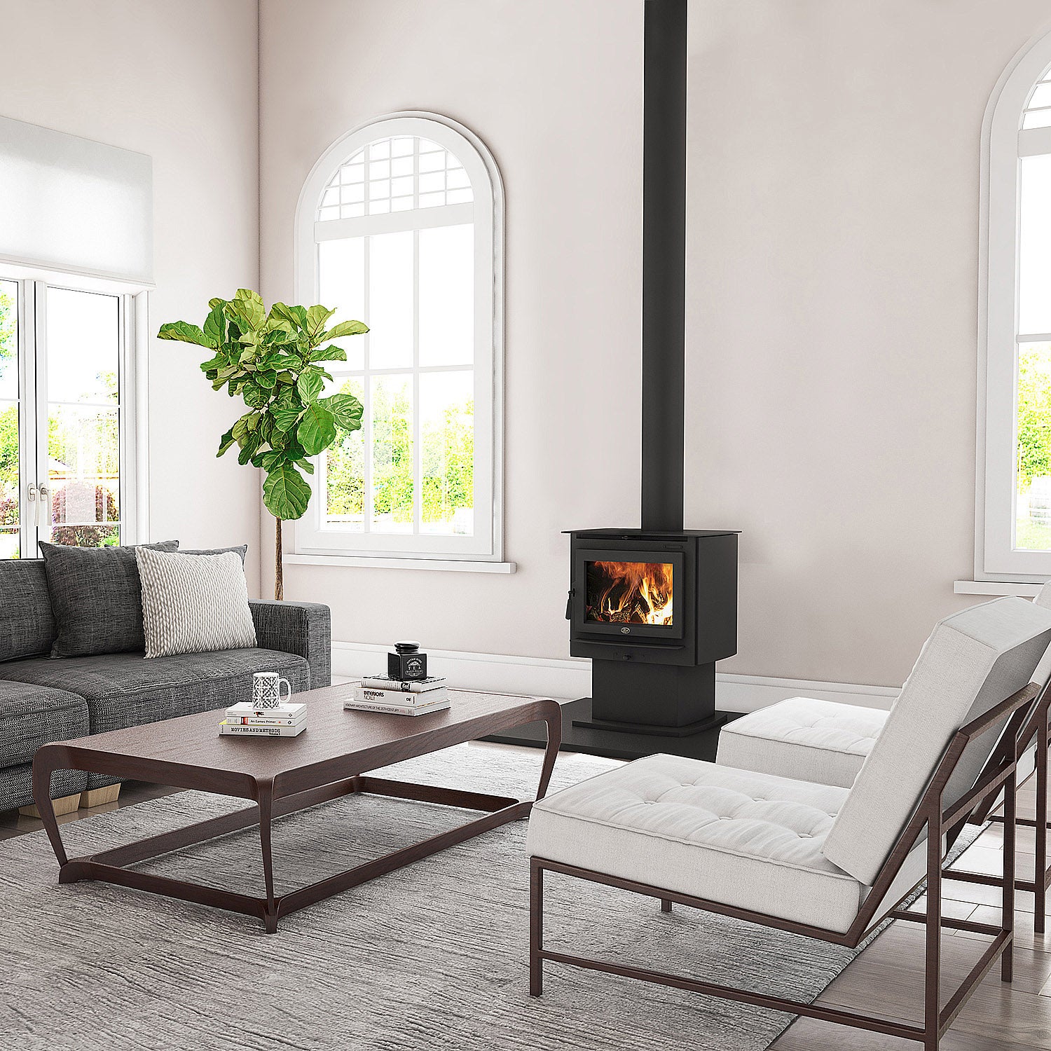 Lopi Evergreen Freestanding Wood Heater – Country Wide Heaters