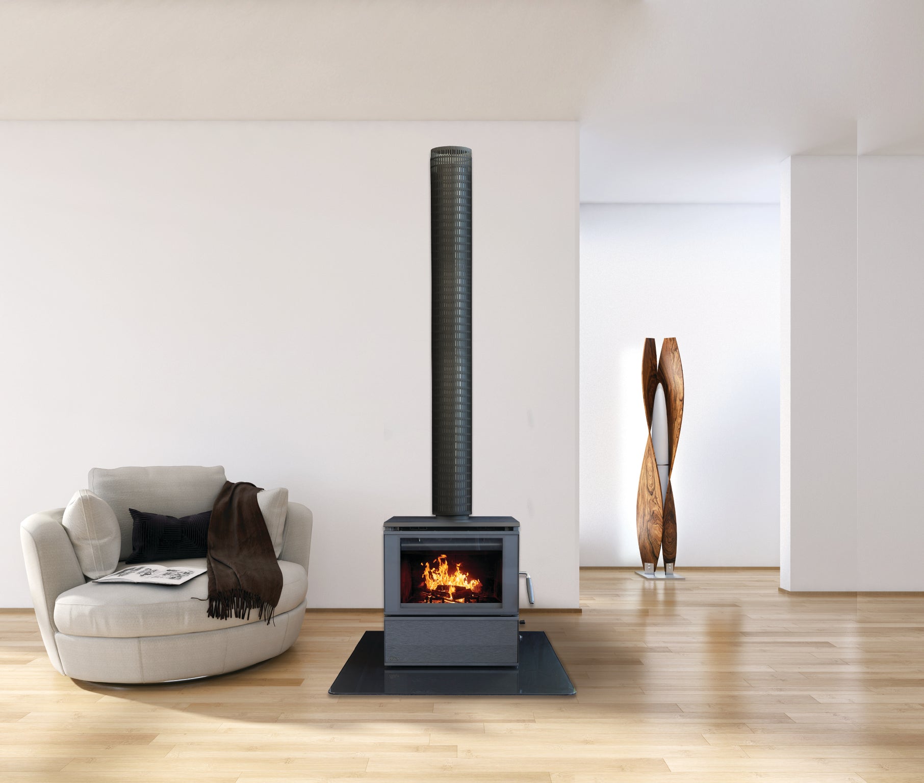 Heatcharm C500 Freestanding Wood Heater – Country Wide Heaters