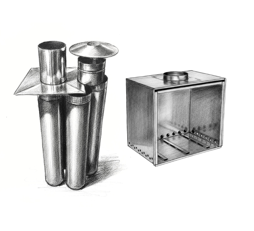 Eureka Pearl Zero Clearance Box & Flue (3.6m) – Country Wide Heaters